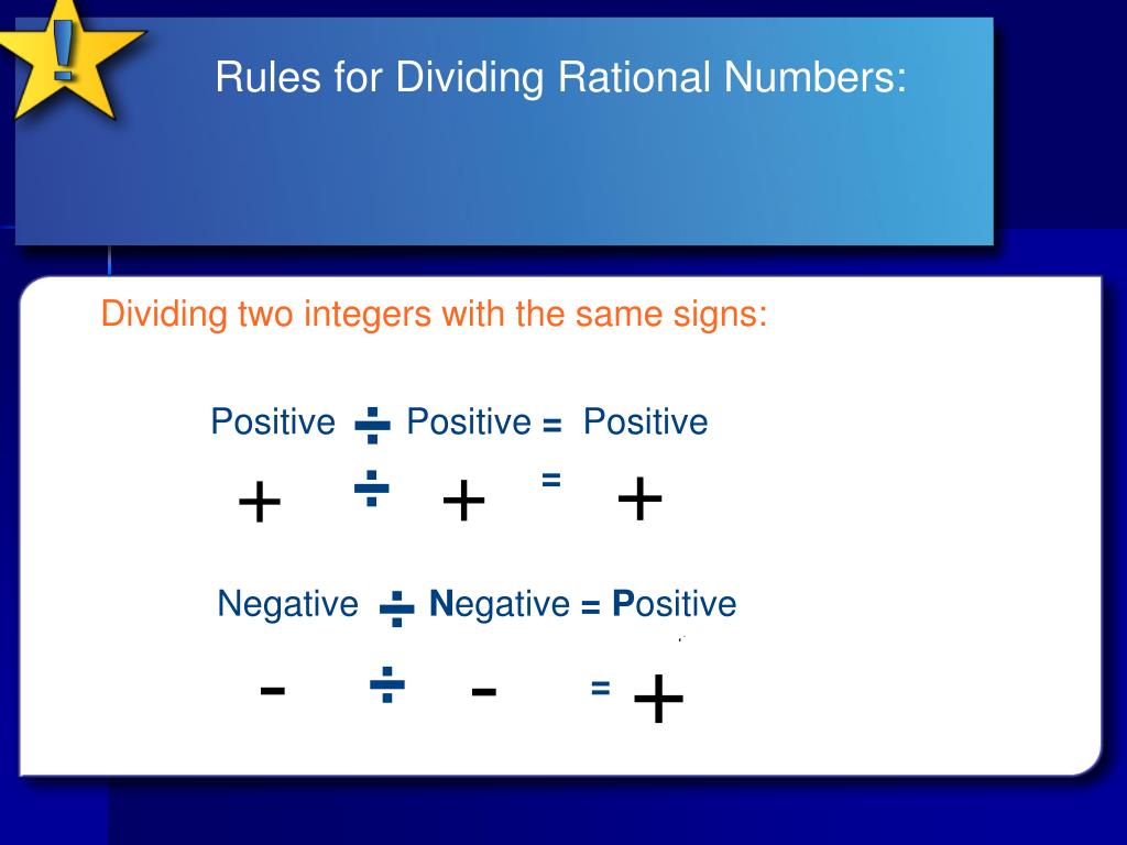 PPT Dividing Rational Numbers PowerPoint Presentation Free Download