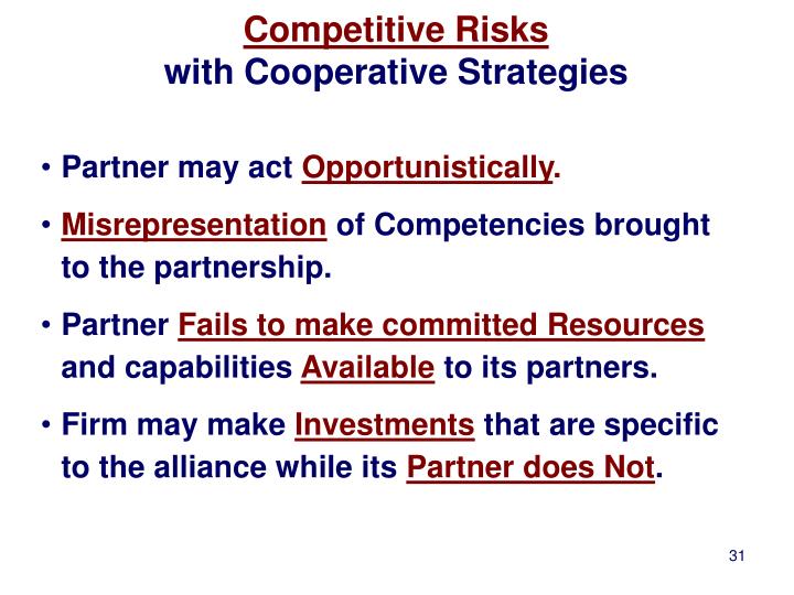 PPT - Cooperative Strategy PowerPoint Presentation - ID:1820126