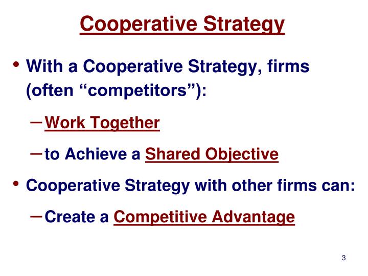 PPT - Cooperative Strategy PowerPoint Presentation - ID:1820126
