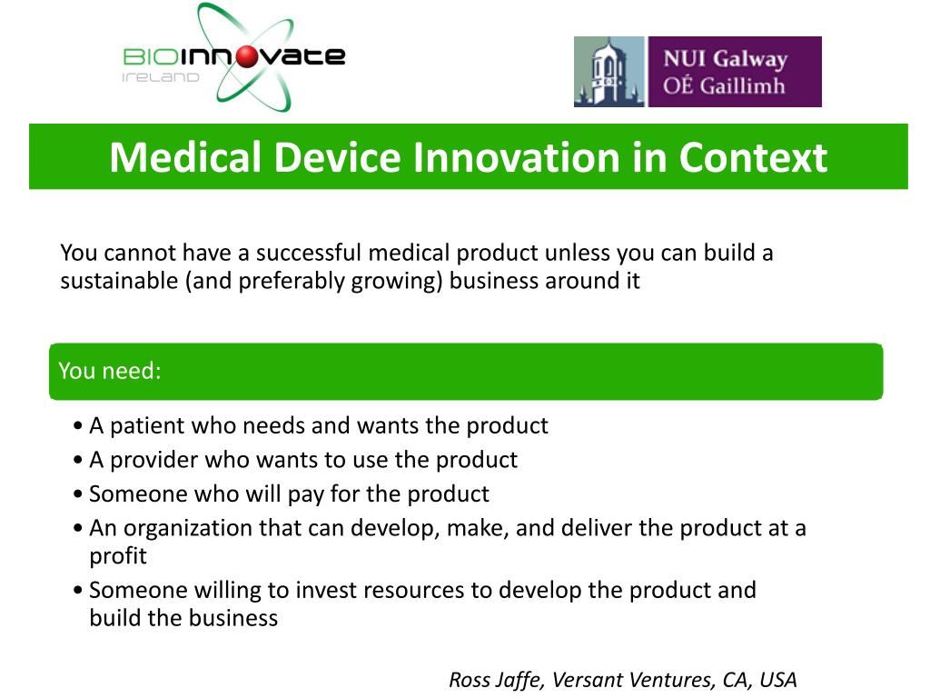 PPT - Innovation & Commercialisation Dr. Mark Bruzzi BioInnovate ...