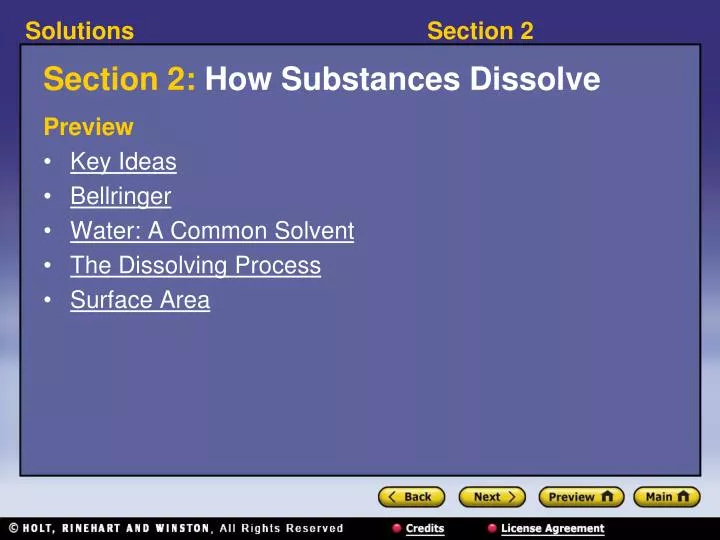 PPT - Section 2: How Substances Dissolve PowerPoint Presentation, free ...