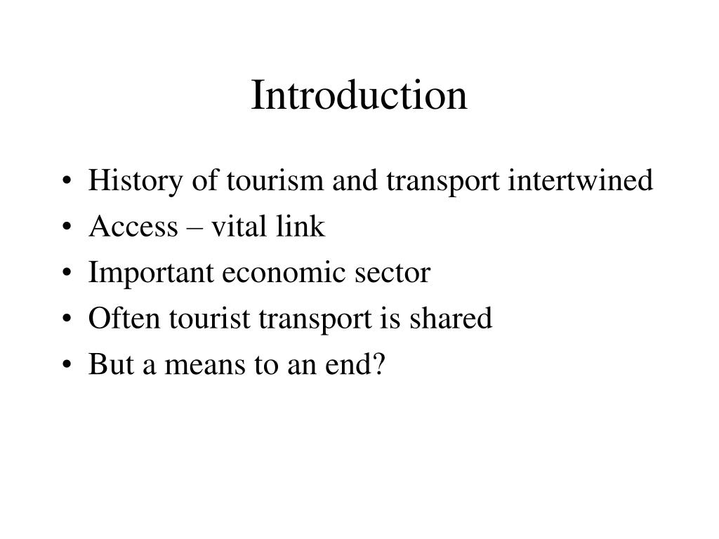 PPT - The Geography of Transport for Travel and Tourism PowerPoint ...