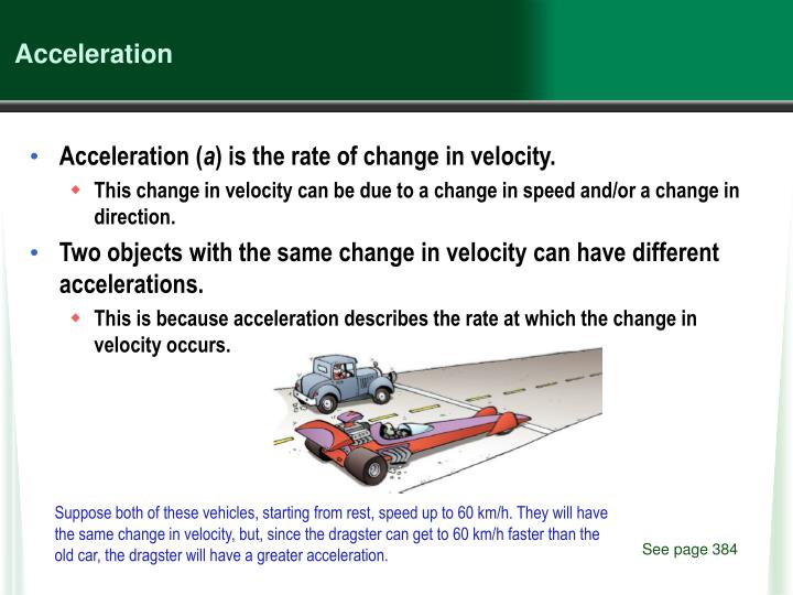 PPT - 9.1 Describing Acceleration PowerPoint Presentation - ID:1821118