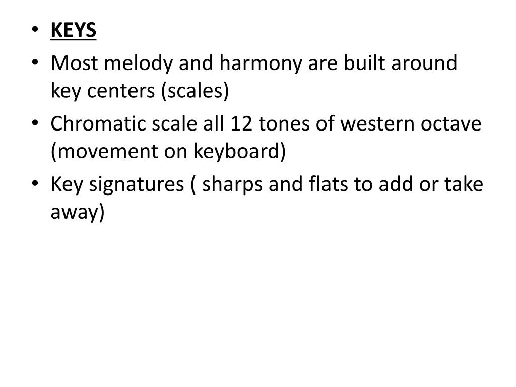 PPT - MELODY Melody usually single note phrases that is the LEAD of the ...
