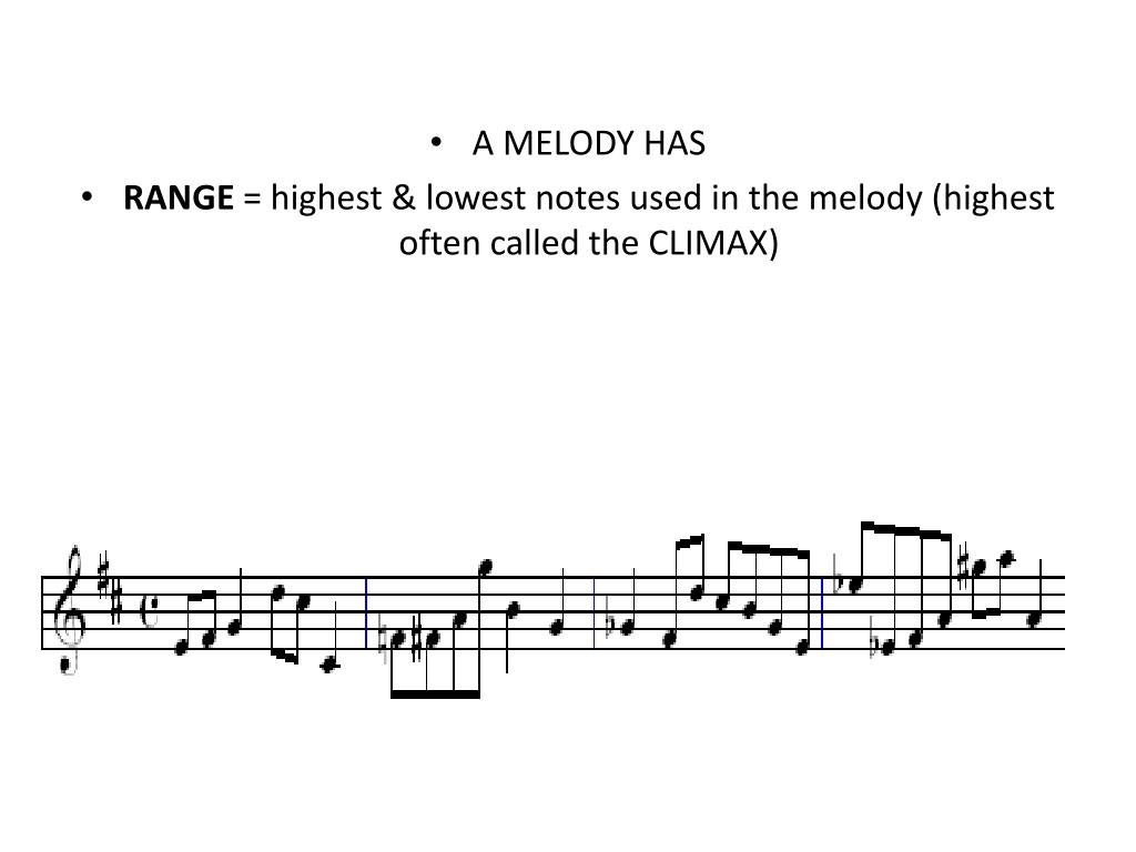 PPT - MELODY Melody usually single note phrases that is the LEAD of the ...