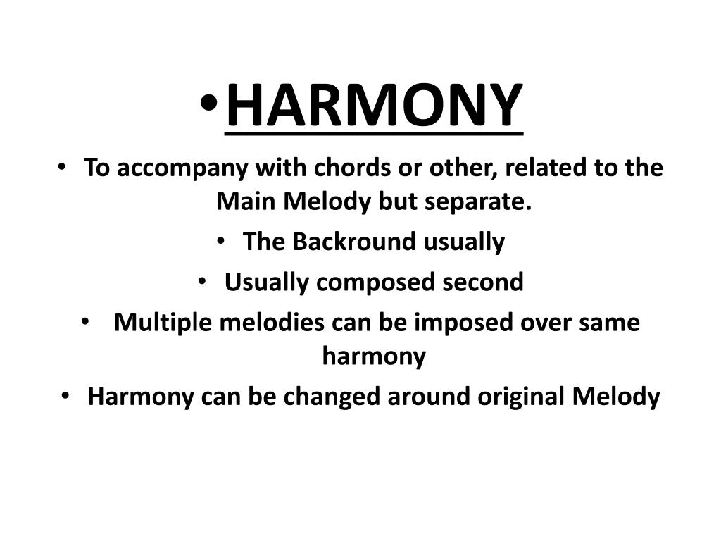 PPT - MELODY Melody usually single note phrases that is the LEAD of the ...