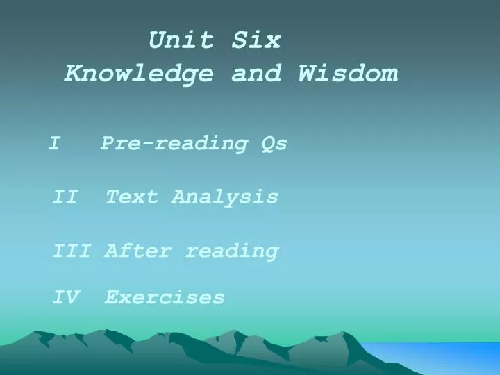 PPT - I Pre-reading PowerPoint Presentation, free download - ID:1821417