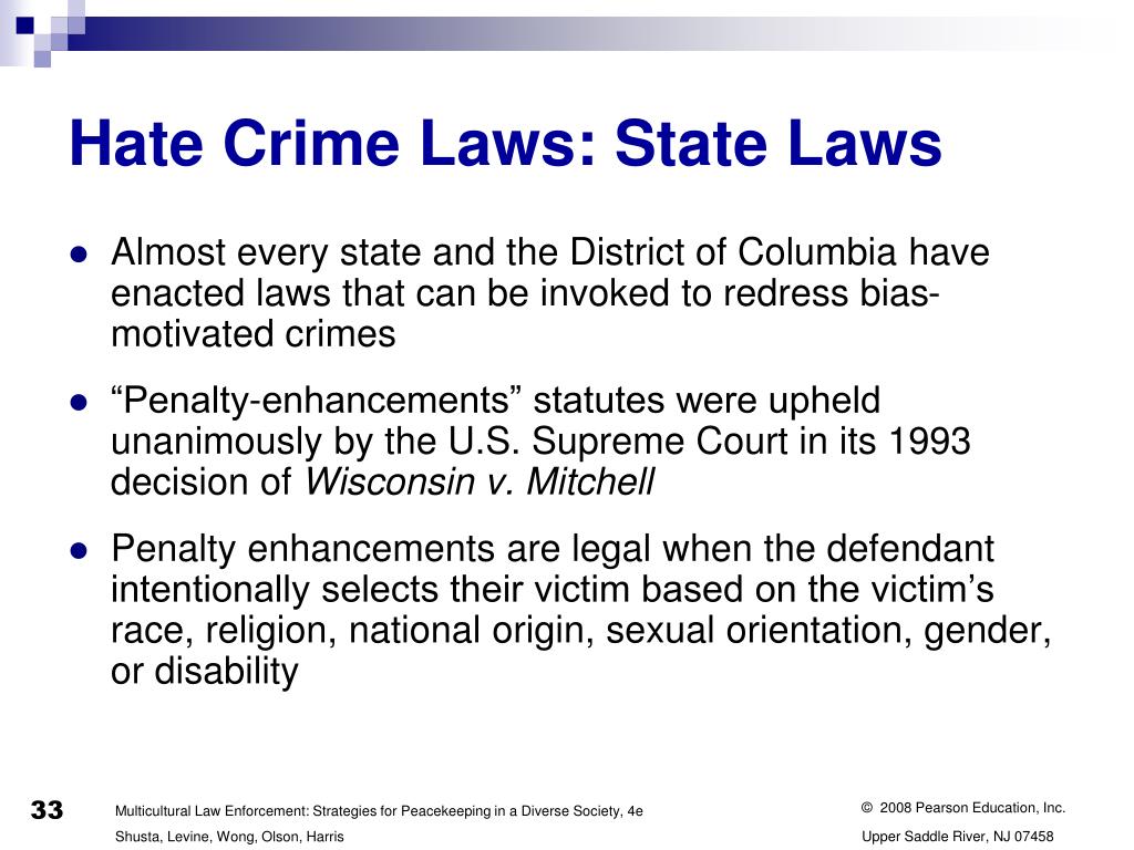 PPT - Hate/Bias Crimes: Victims, Laws, Investigations, and Prosecutions ...