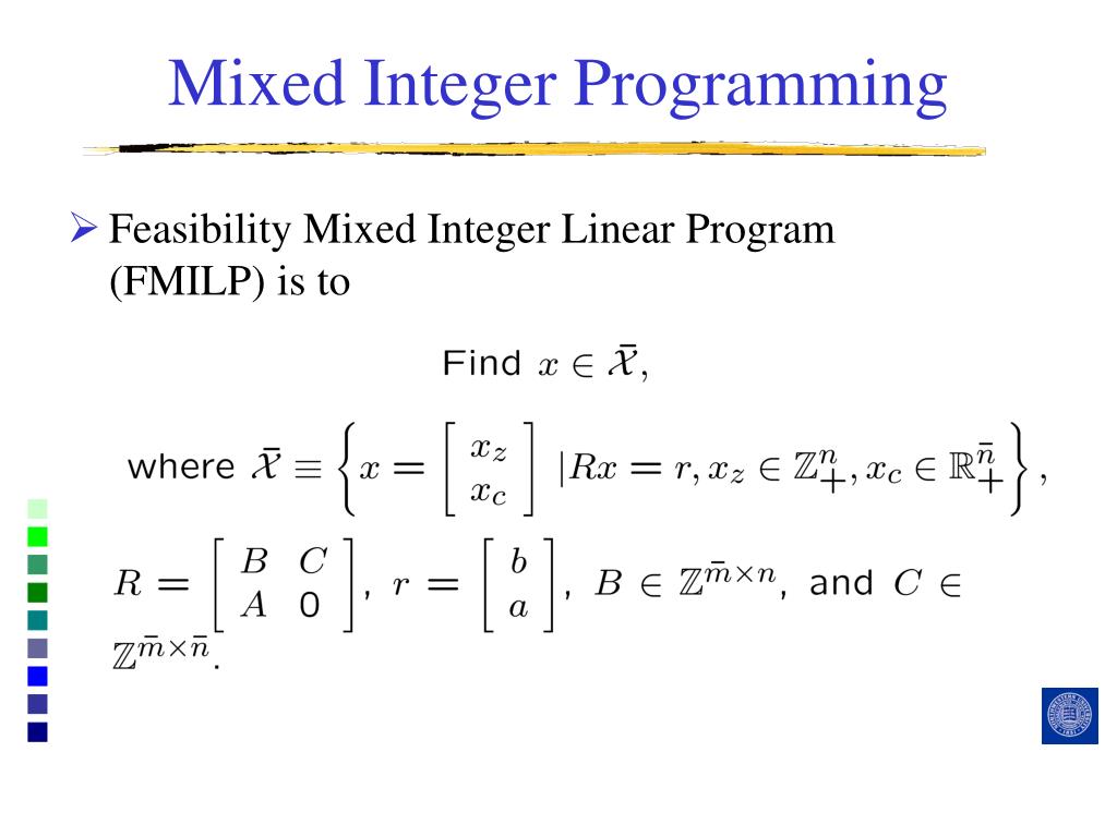 Ppt On Generalized Branching Methods For Mixed Integer Programming Powerpoint Presentation