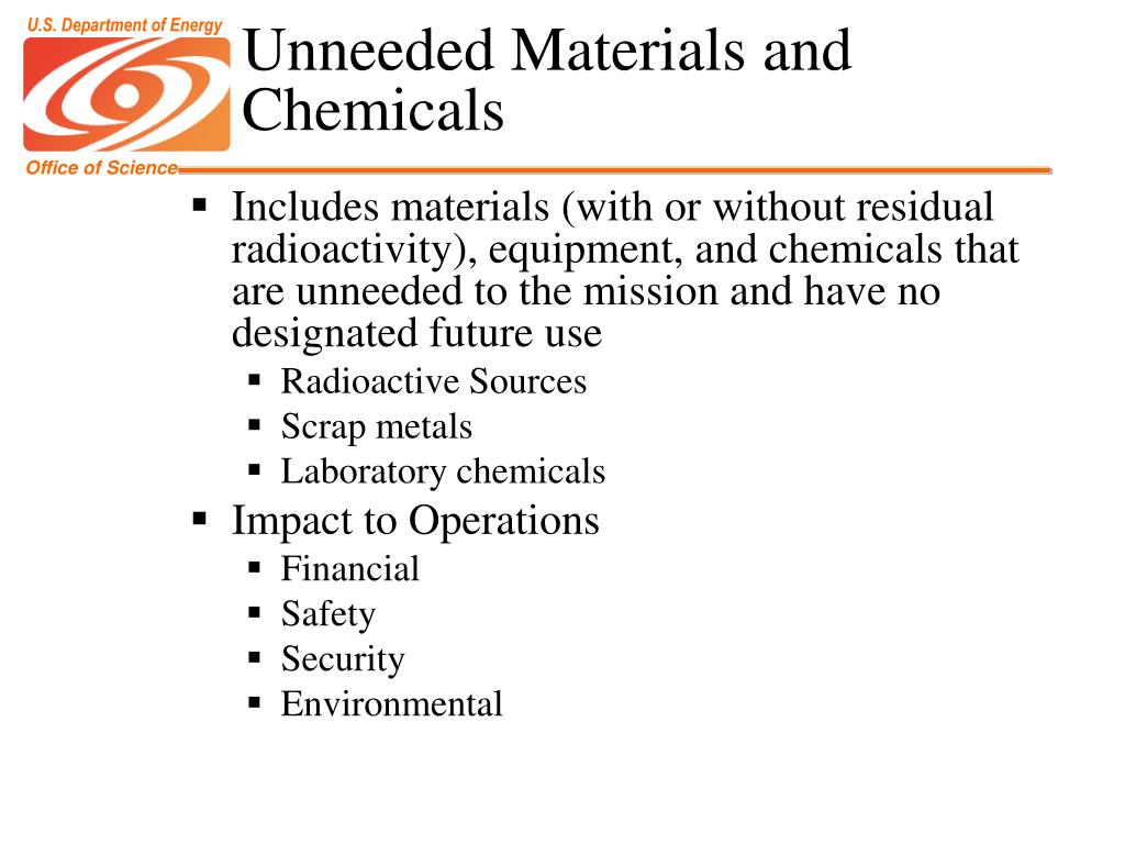 PPT - Management of Unneeded Materials and Chemicals (UMC) Arnold ...