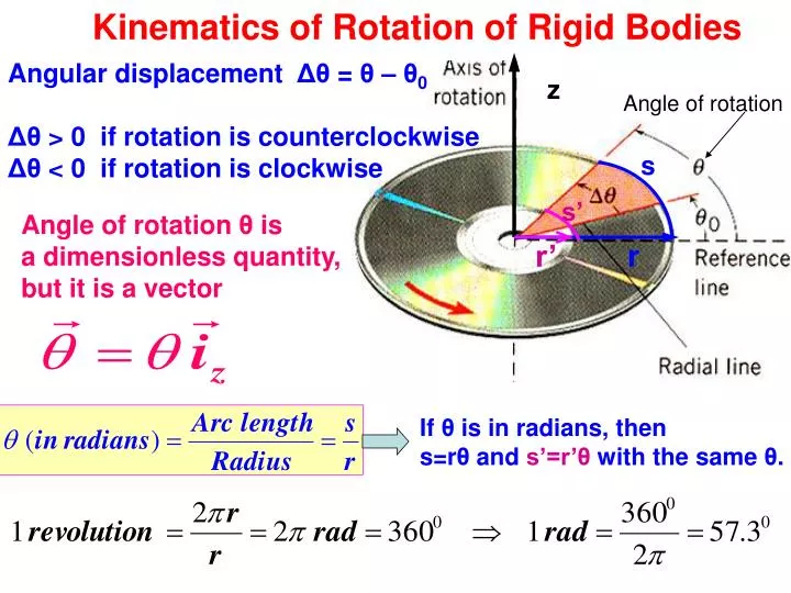 PPT - Kinematics of Rotation of Rigid Bodies PowerPoint Presentation ...