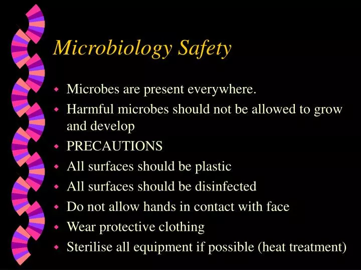 PPT - Microbiology Safety PowerPoint Presentation, free download - ID ...
