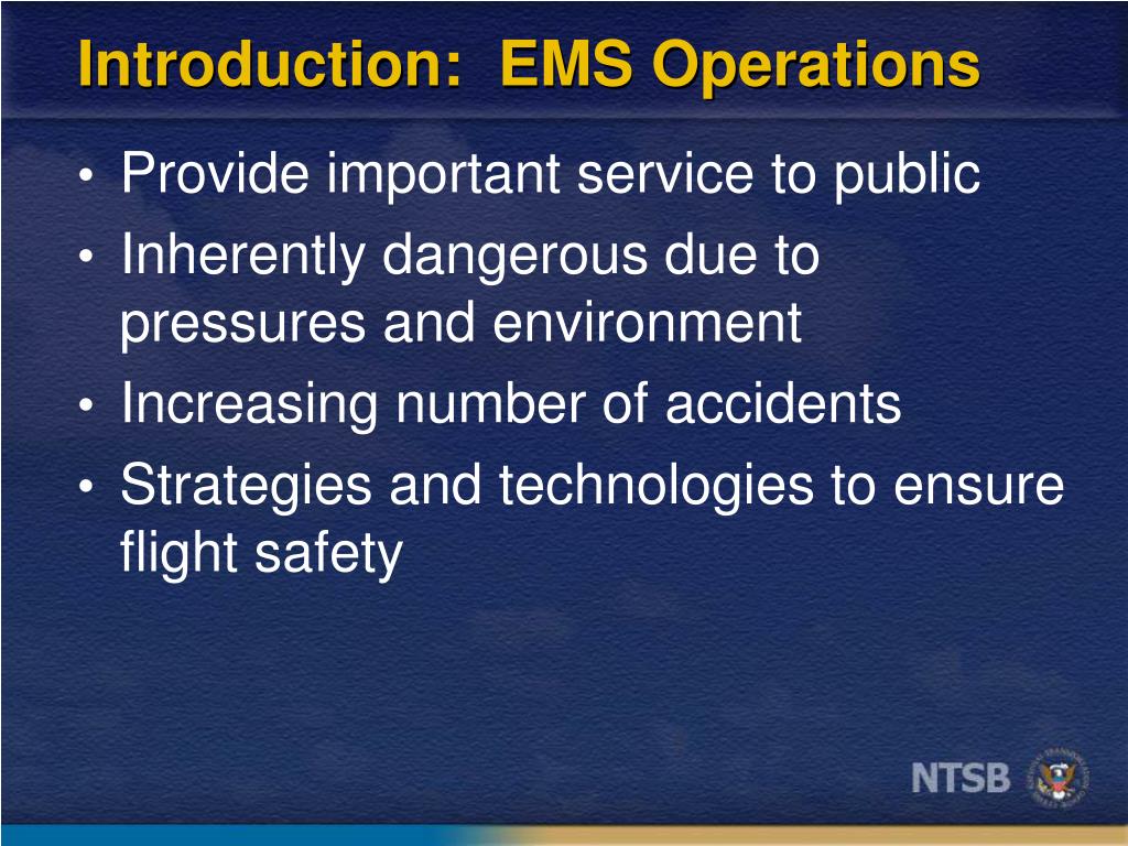 PPT - Emergency Medical Services (EMS) Aviation Operations PowerPoint ...