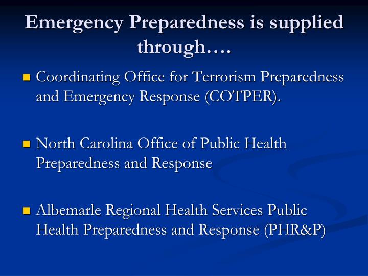 PPT - Emergency/Disaster Preparedness PowerPoint Presentation - ID:1822897