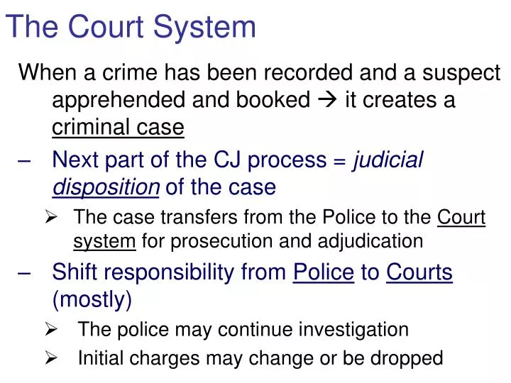 PPT - The Court System PowerPoint Presentation, free download - ID:1823036