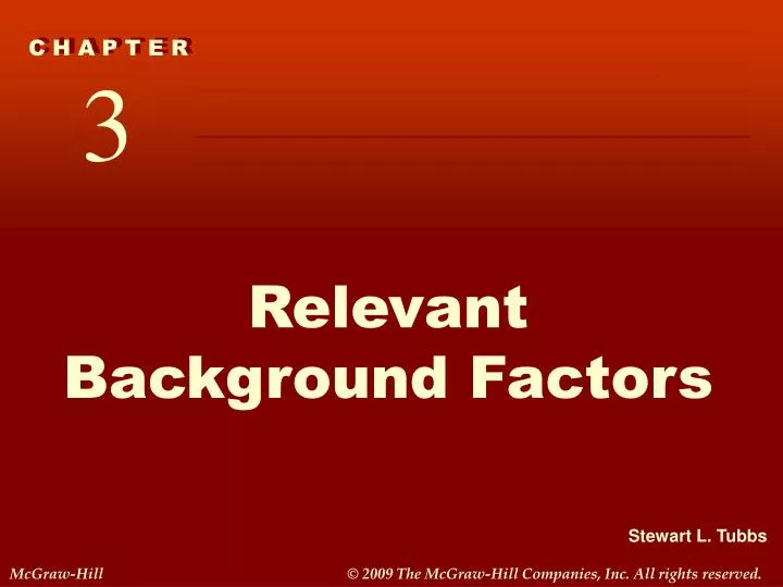 PPT - Relevant Background Factors PowerPoint Presentation, free ...
