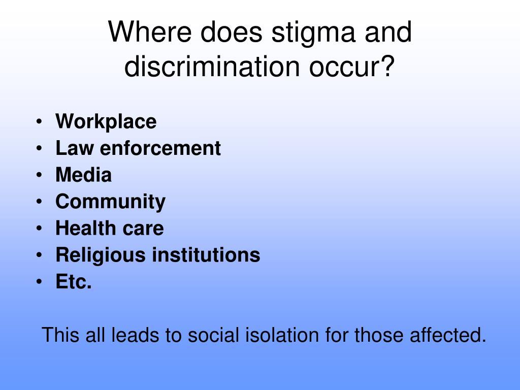 PPT - Stigma and Discrimination in Caring for HIV/AIDS Patients ...