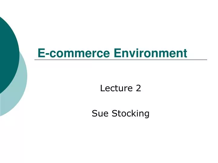 PPT - E-commerce Environment PowerPoint Presentation, free download ...