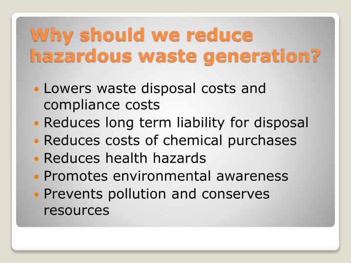 PPT - Hazardous Waste Management & Waste Minimization Training ...