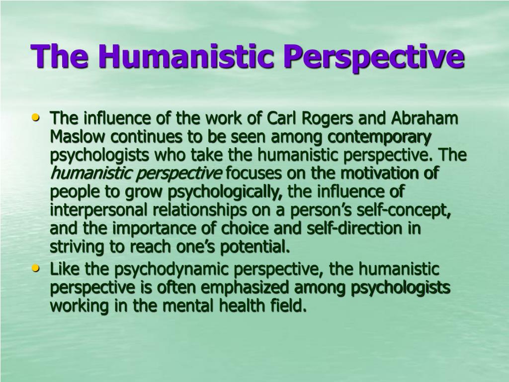 PPT - Theories of Personality. Modern Perspectives of Psychology ...