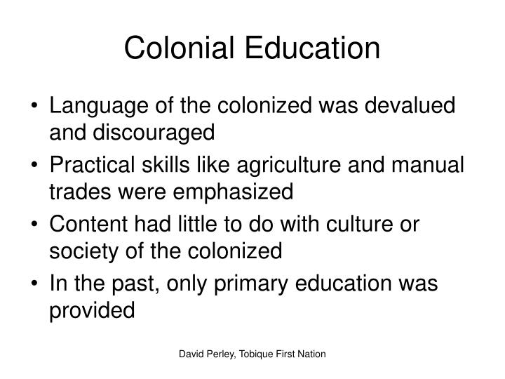 PPT - Colonial Education PowerPoint Presentation - ID:1824717