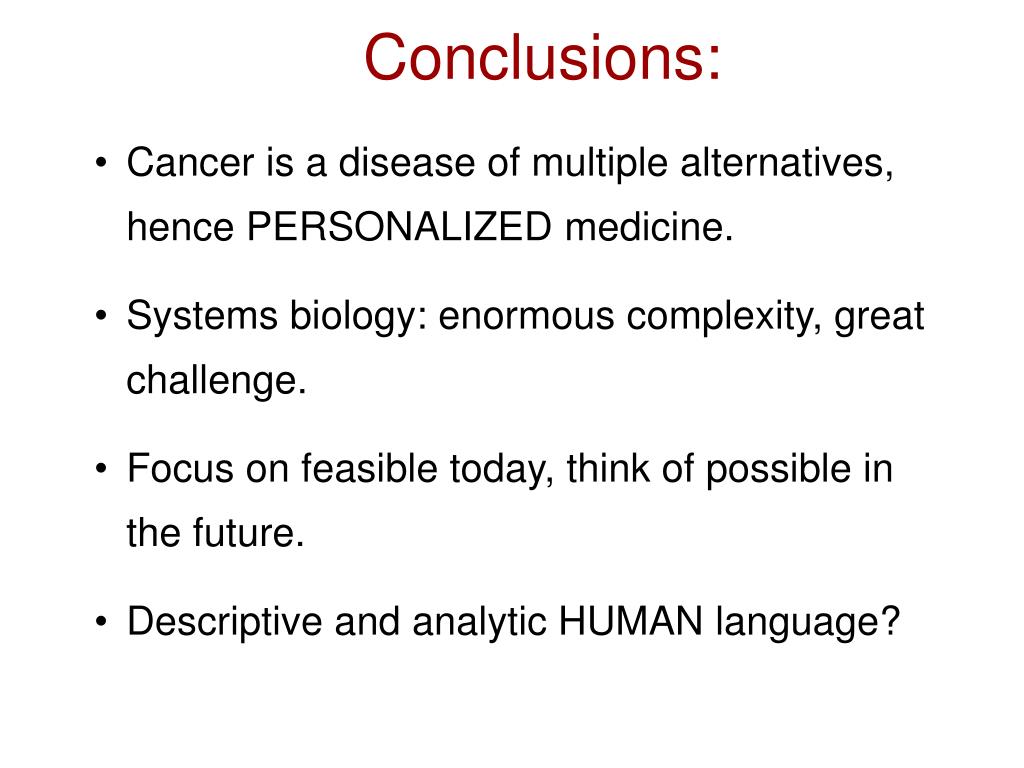 PPT - Systems biology in cancer research PowerPoint Presentation, free ...