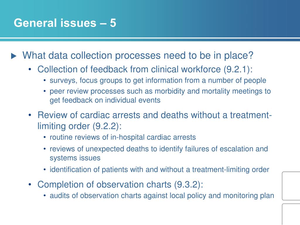 PPT - Standard 9: Recognising and Responding to Clinical Deterioration ...