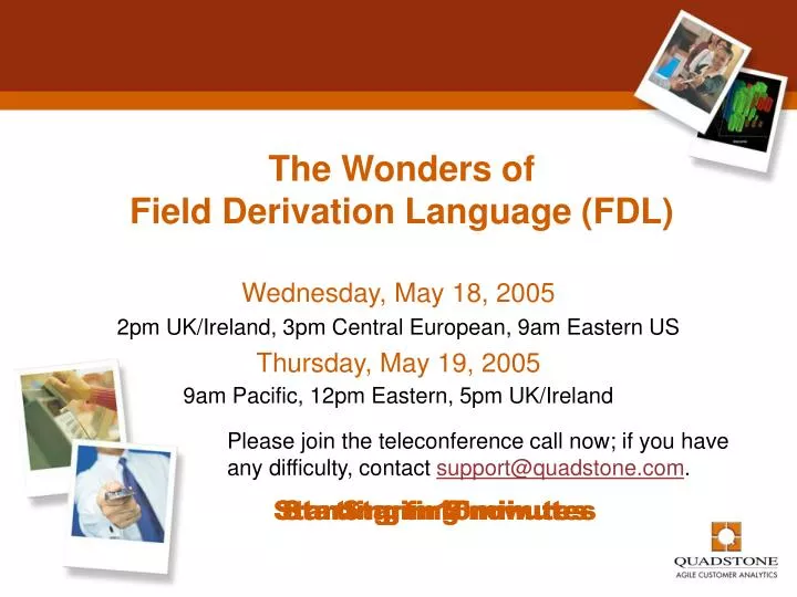 PPT - The Wonders of Field Derivation Language (FDL) PowerPoint ...