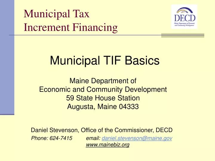 PPT - Municipal Tax Increment Financing PowerPoint Presentation, free ...