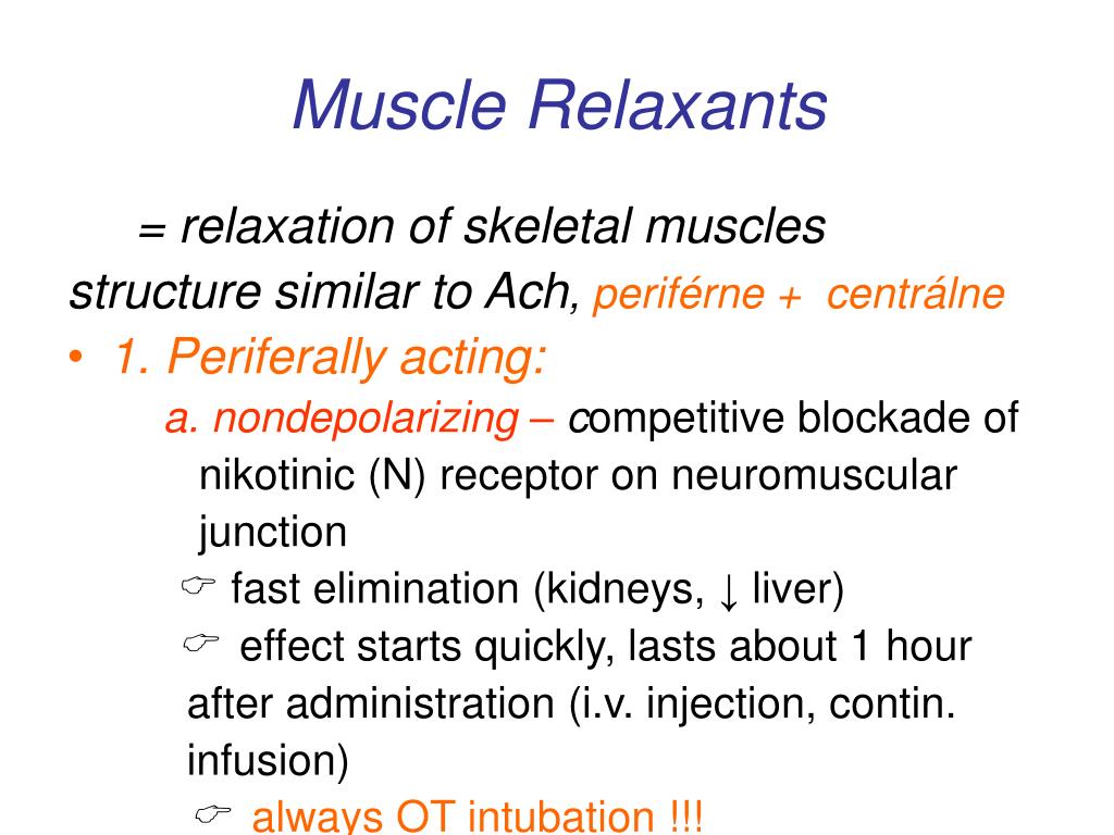 PPT - Chol i nerg ic Transmission, Muscle Relaxants PowerPoint ...