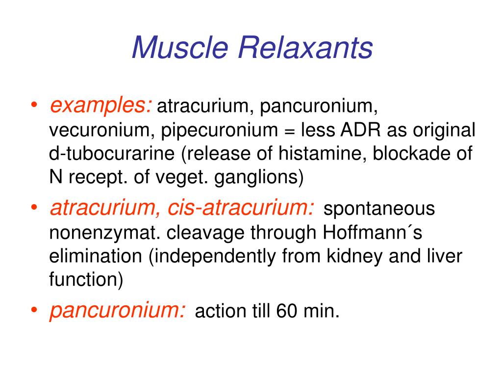 PPT - Chol i nerg ic Transmission, Muscle Relaxants PowerPoint ...
