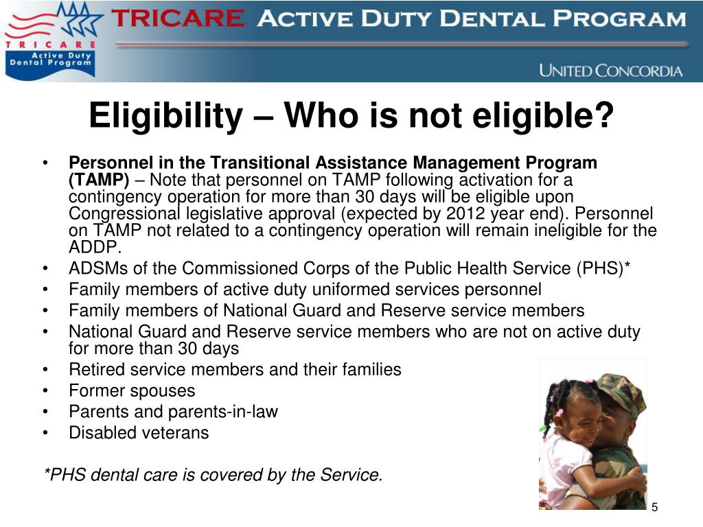 PPT - Remote Active Duty Service Members TRICARE Active Duty Dental ...