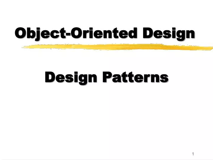 PPT - Object-Oriented Design PowerPoint Presentation, free download ...