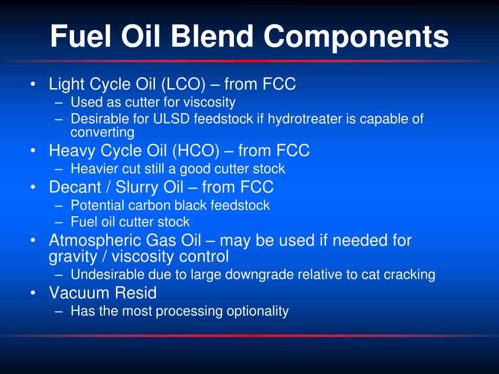 PPT - Fuel Oil A Refiner’s Perspective PowerPoint Presentation, free ...