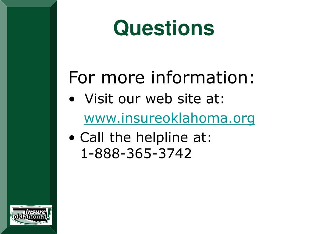 PPT - Oklahoma’s Employer/Employee Partnership for Insurance Coverage ...