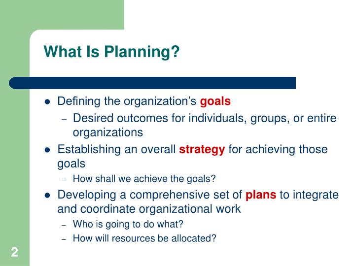 PPT - Chapter 7: Foundations of Planning PowerPoint Presentation - ID ...