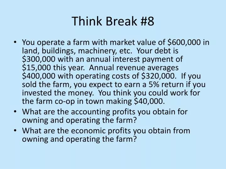 PPT - Think Break #8 PowerPoint Presentation, free download - ID:1826789