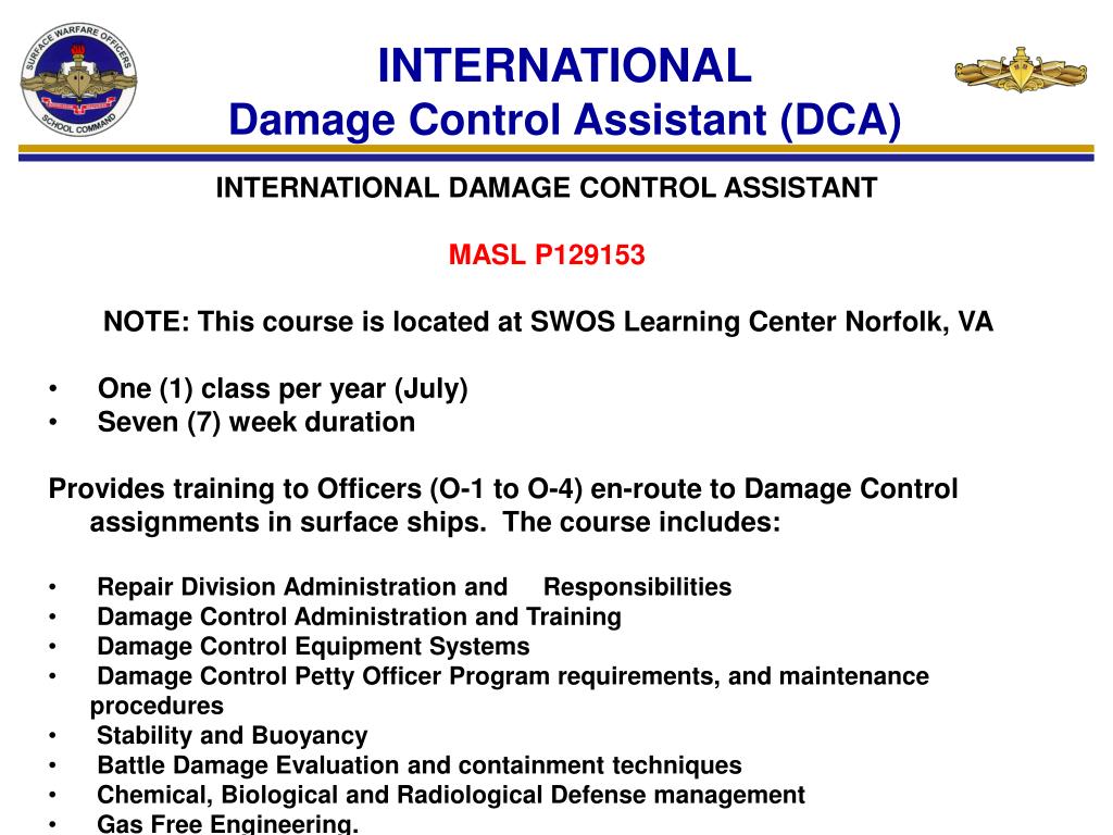 PPT - International Surface Warfare Officer School PowerPoint ...