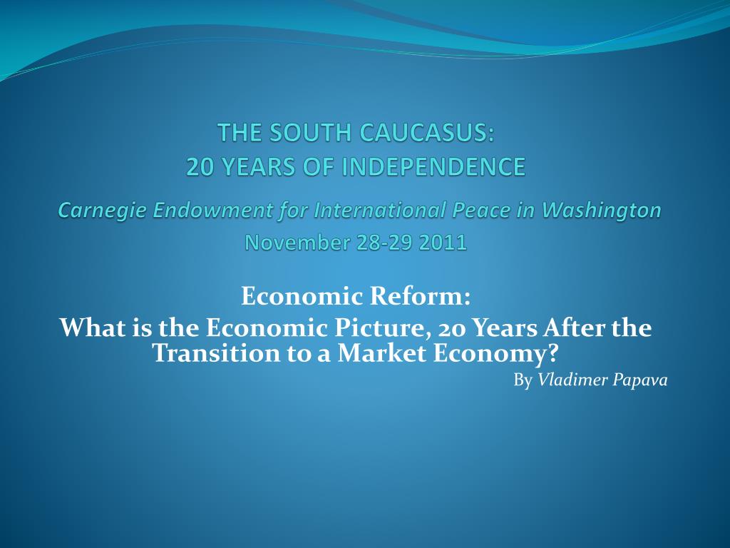 PPT - Economic Reform: What is the Economic Picture, 20 Years After the ...