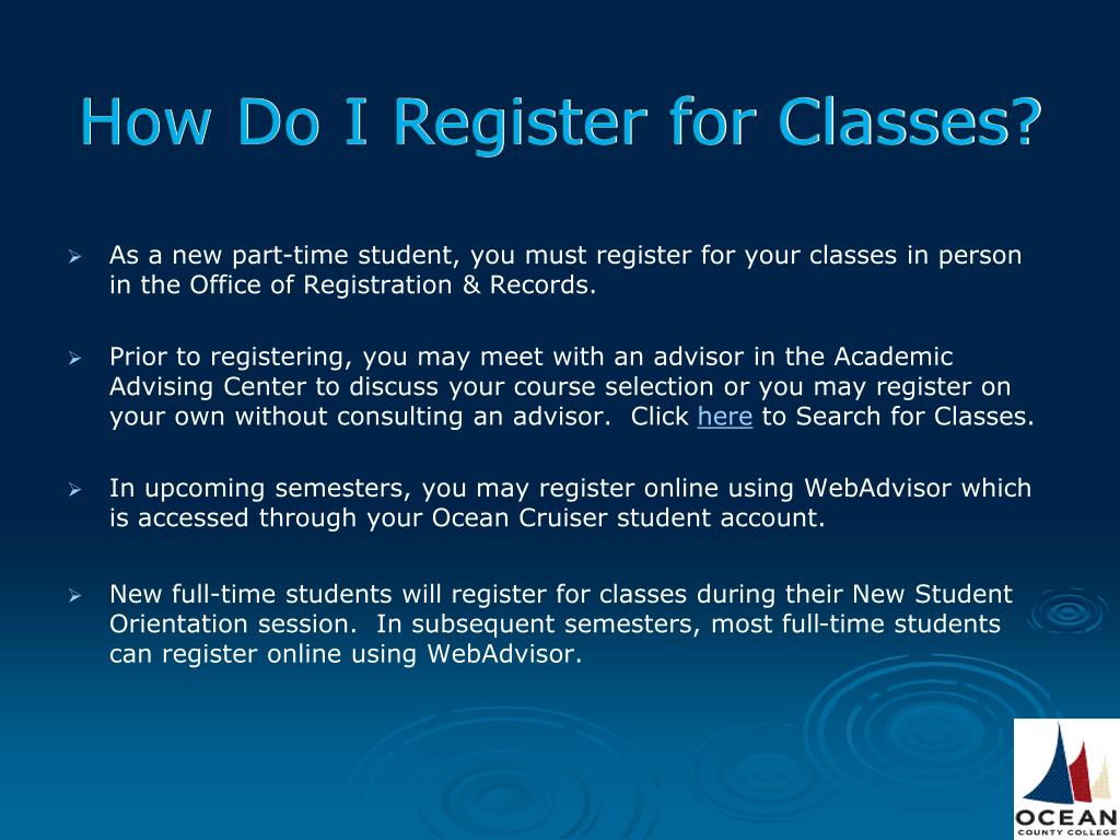 PPT - Welcome to Ocean County College: New Student Orientation Guide ...