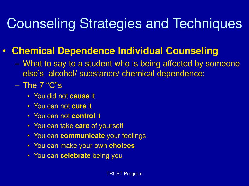 PPT - Defining the Role of the Counselor: Counseling Techniques and ...