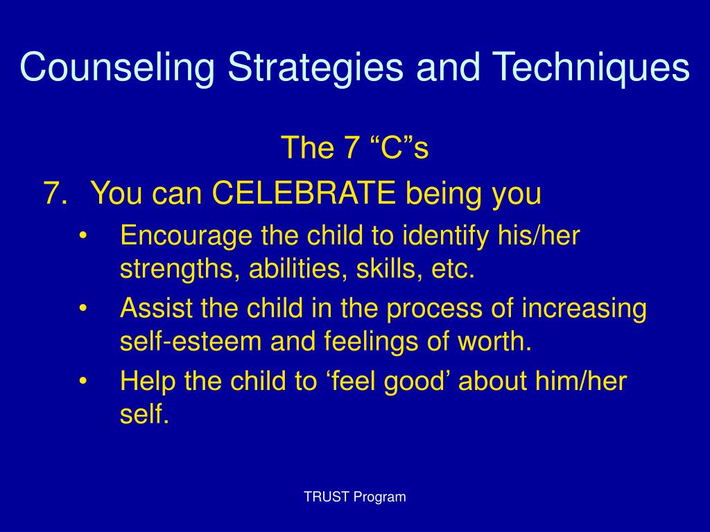 PPT - Defining the Role of the Counselor: Counseling Techniques and ...