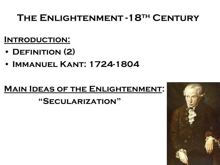PPT - The Enlightenment -18 th Century PowerPoint Presentation, free ...