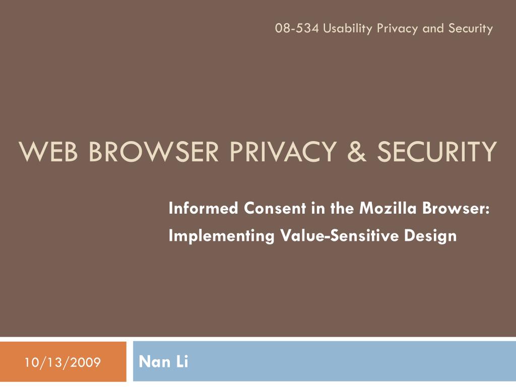 PPT - Web Browser Privacy & Security PowerPoint Presentation, free ... PPT - Web Browser Privacy & Security PowerPoint Presentation, free ...