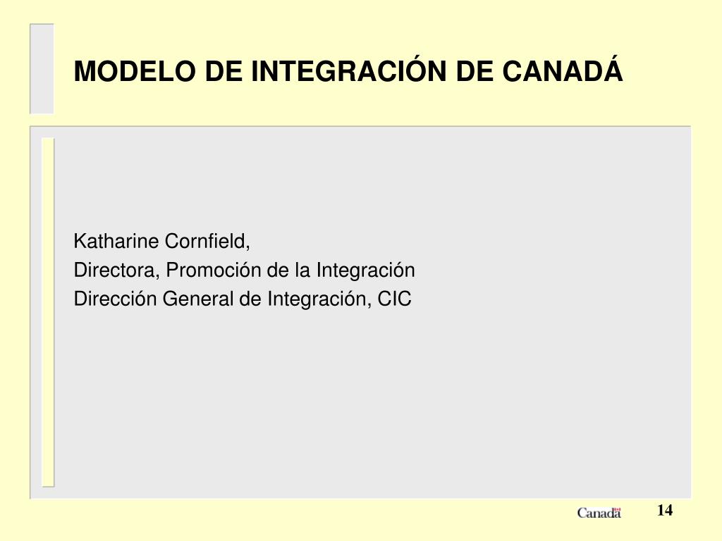 PPT - Integración de Inmigrantes y Refugiados La Perspectiva Canadiense ...