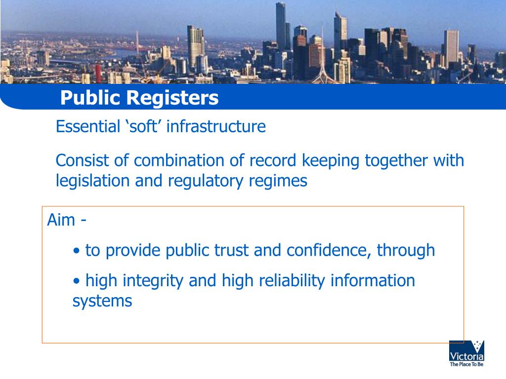 PPT - Management of a Public Register Land Titles PowerPoint ...