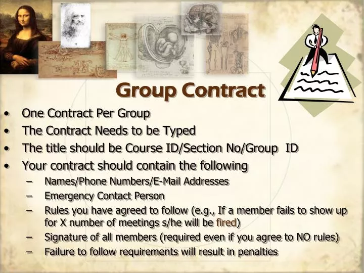 PPT - Group Contract PowerPoint Presentation, free download - ID:1829199