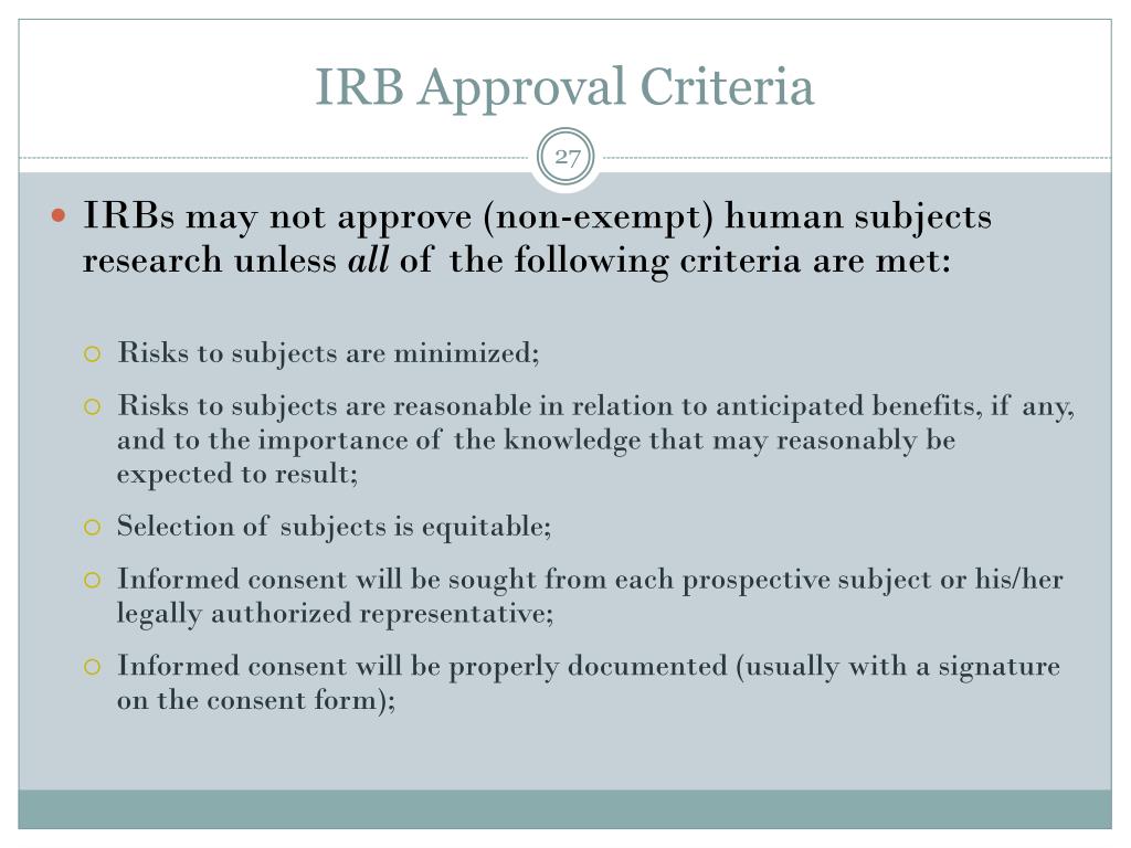 PPT - Protection of Human Subjects in Research PowerPoint Presentation ...