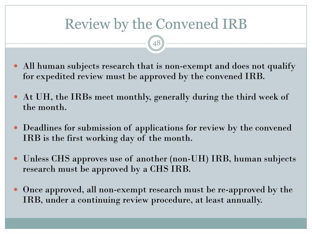 PPT - Protection of Human Subjects in Research PowerPoint Presentation ...