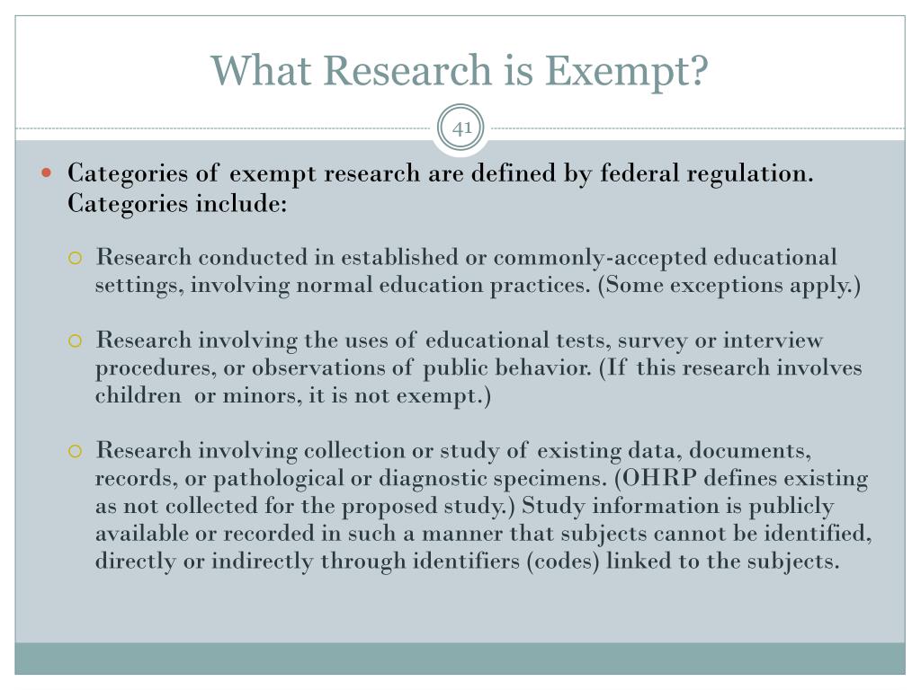 PPT - Protection of Human Subjects in Research PowerPoint Presentation ...